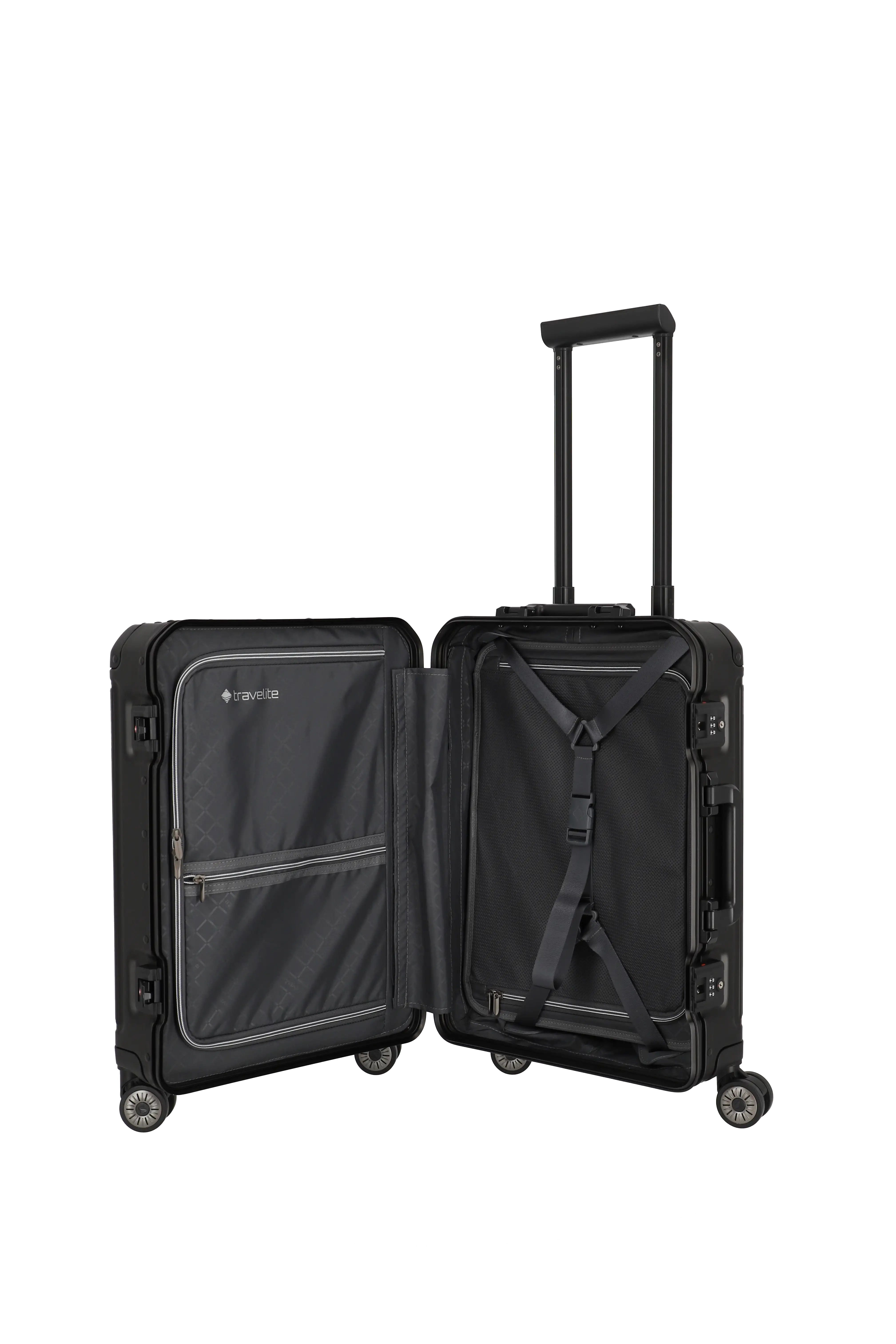 Next Aluminiumkofferkoffer Größe S (55cm) in schwarz- travelite